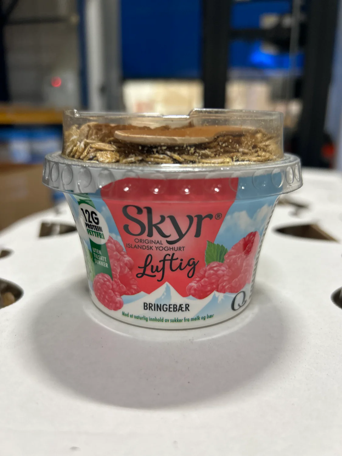 Trekker tilbake Skyr luftig bringebær med müslilokk - TV 2