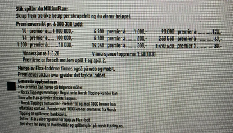 Flax-lodd blir dyrere - TV 2