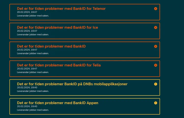 BankID tilbake i normal drift etter problemer - TV 2