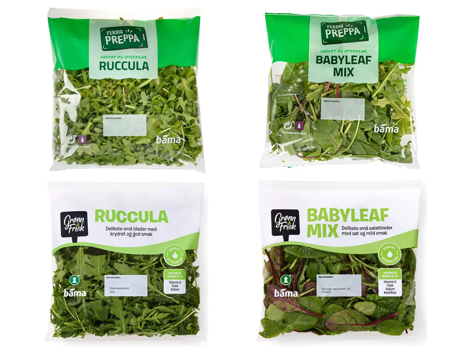 Bama tilbakekaller Ruccola og Babyleaf Mix - TV 2