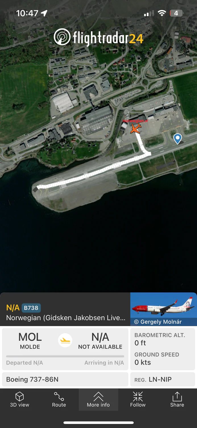 Har flyttet Norwegian-flyet i Molde – flyplassen er åpnet igjen - TV 2
