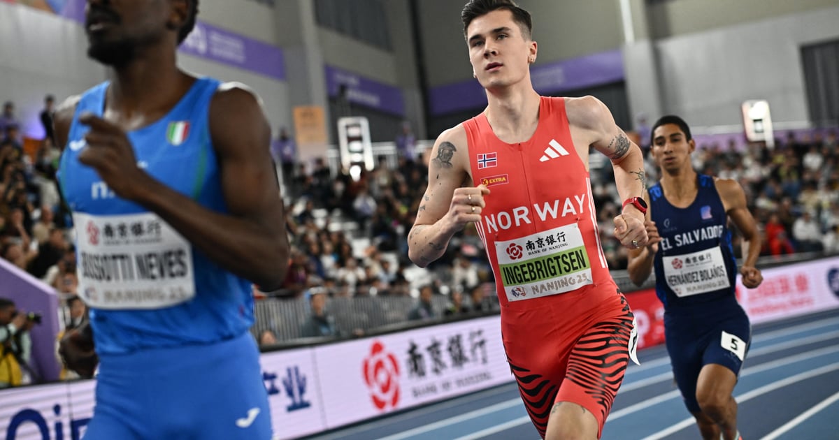 Jakob Asserson Ingebrigtsen klar for finale på 1500 meter i innendørs ...