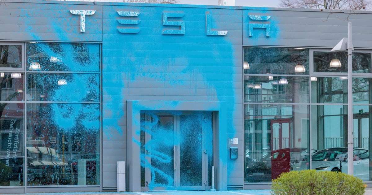 Nye protester mot Tesla i Tyskland - TV 2
