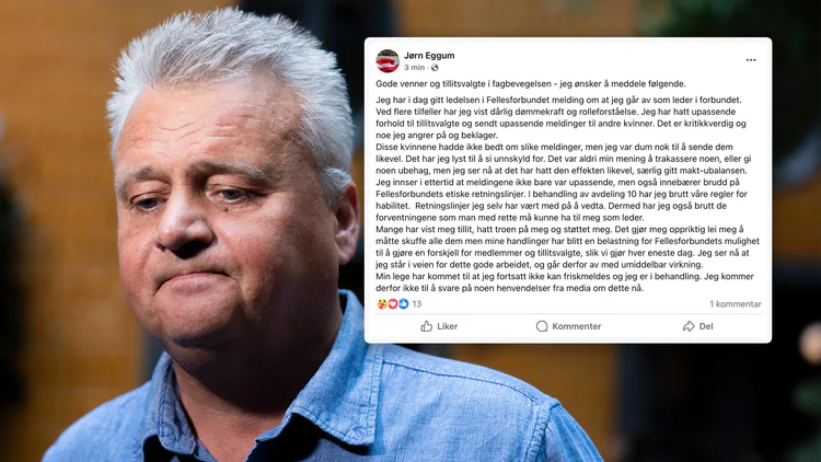 Eggum-varsler til TV 2: – Verdt å stå fram - TV 2