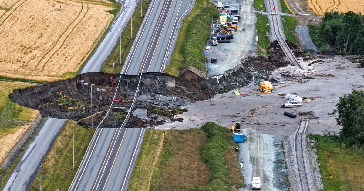Geotekniker: Levanger-raset er foreløpig stabilt - TV 2