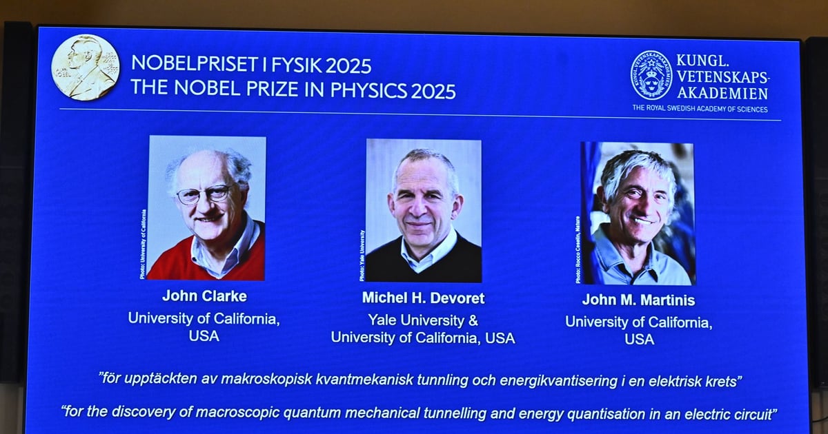 Nobelprisen i fysikk går til forskertrio i USA for arbeid innen ...