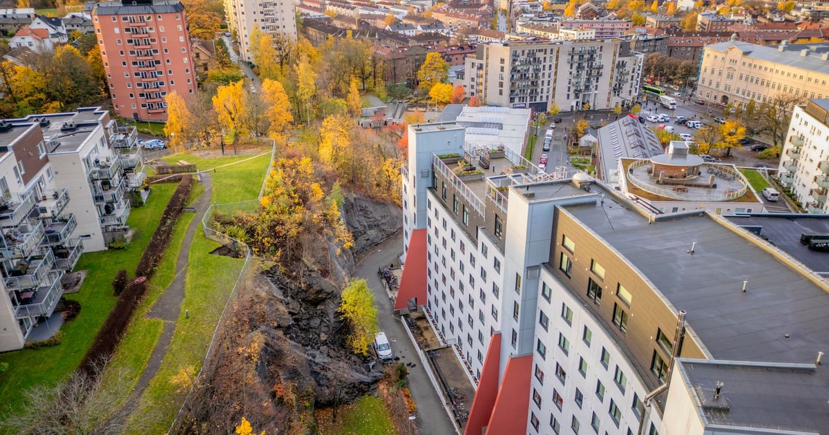 Mer bevegelser i rasområdet på Carl Berner – nye steinmasser har rast ...